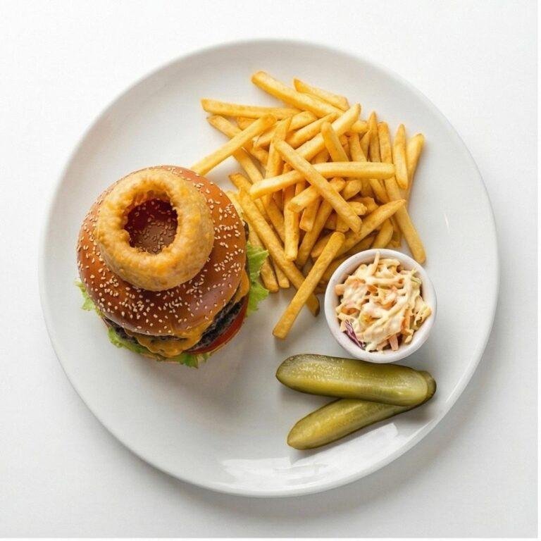 The Heritage Double Cheddar Burger Deluxe: A Full Pound of Flavor